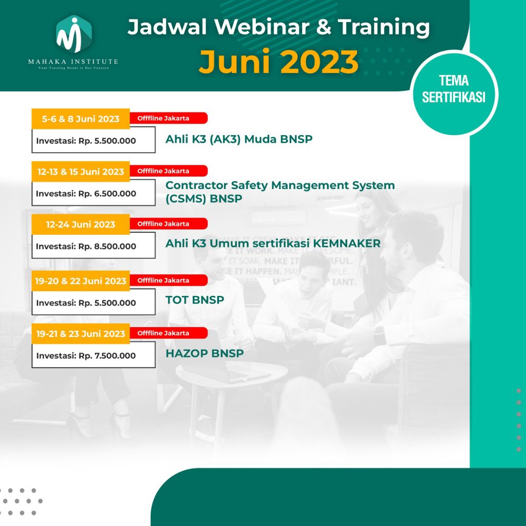 Jadwal Training 2023 - Mahaka Institute